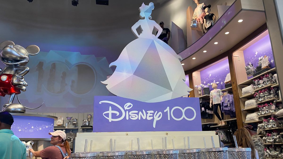 PHOTOS: Huge Display for Disney 100 Inside World of Disney
