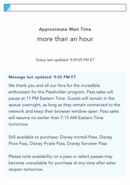 Disney World to Pause Annual Pass Sales Overnight; Stay in the Queue ...