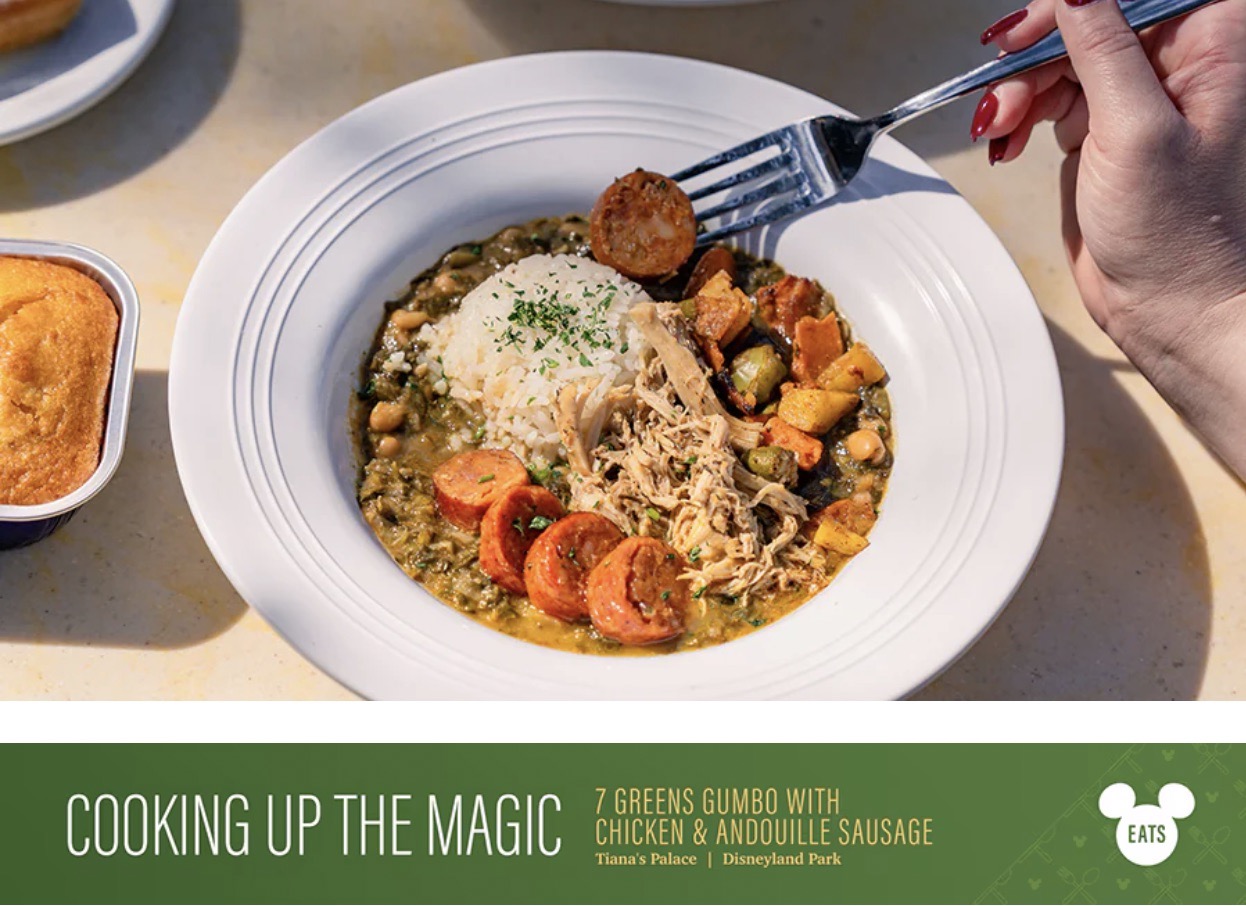 New Seven Greens Gumbo Recipe From Tiana’s Palace | The DIS