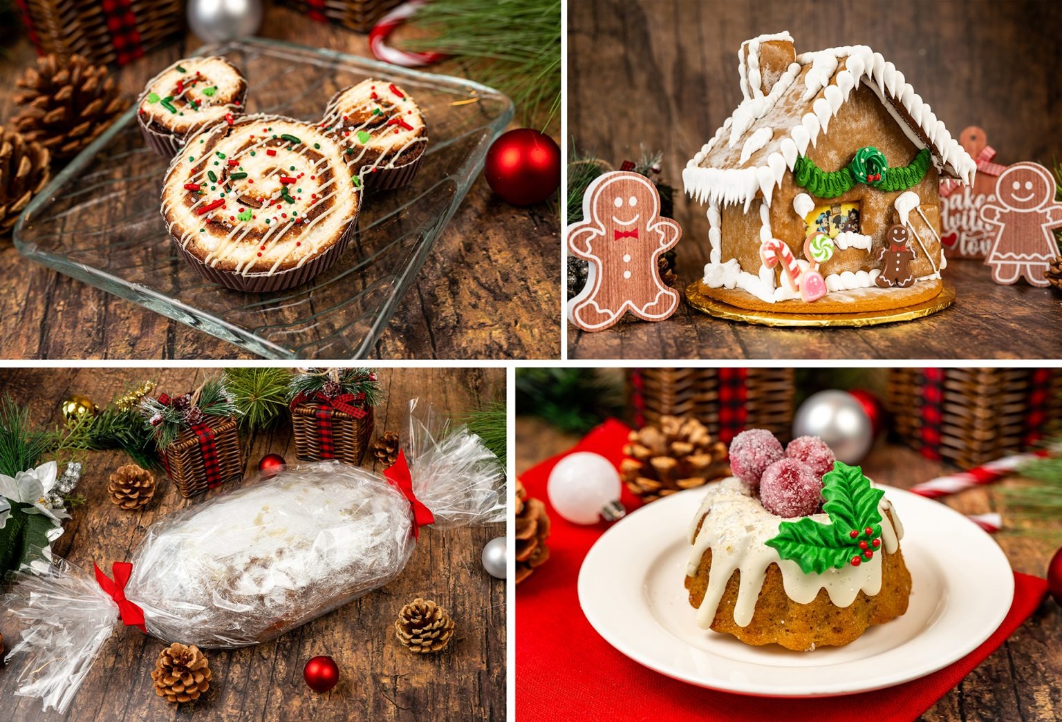 Themes, Menus, & More for Disney Parks ’24 Holiday Gingerbread Displays