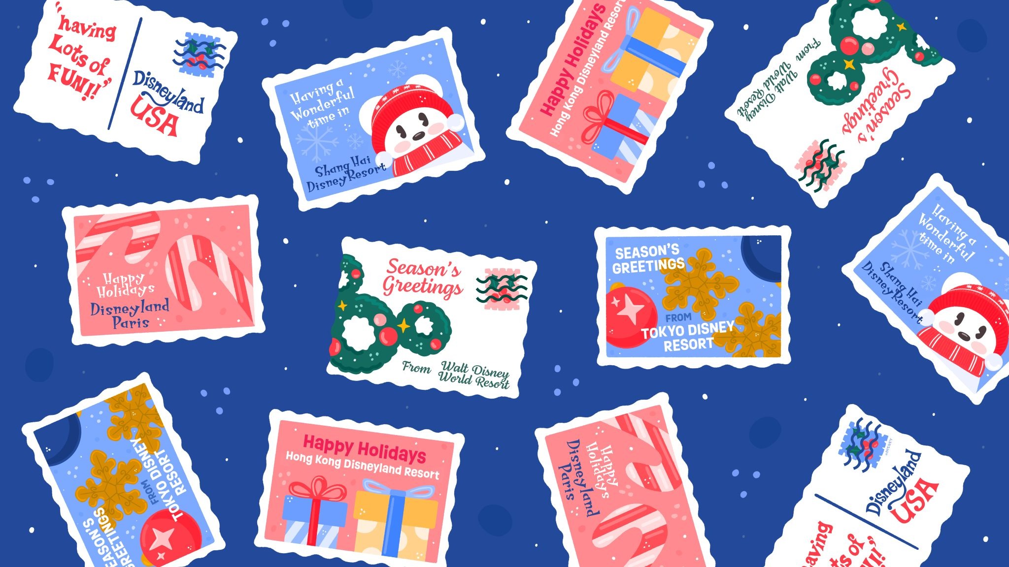 Festive New Disney Holiday Wallpapers to Celebrate December