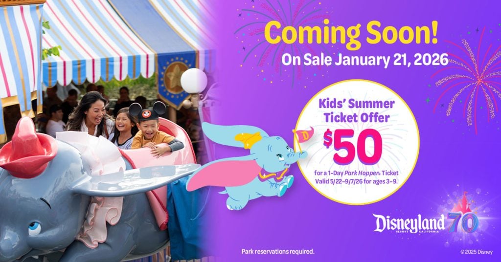 Disneyland Teases NEW 2026 Summer Offers For Its 70th Anniversary ...