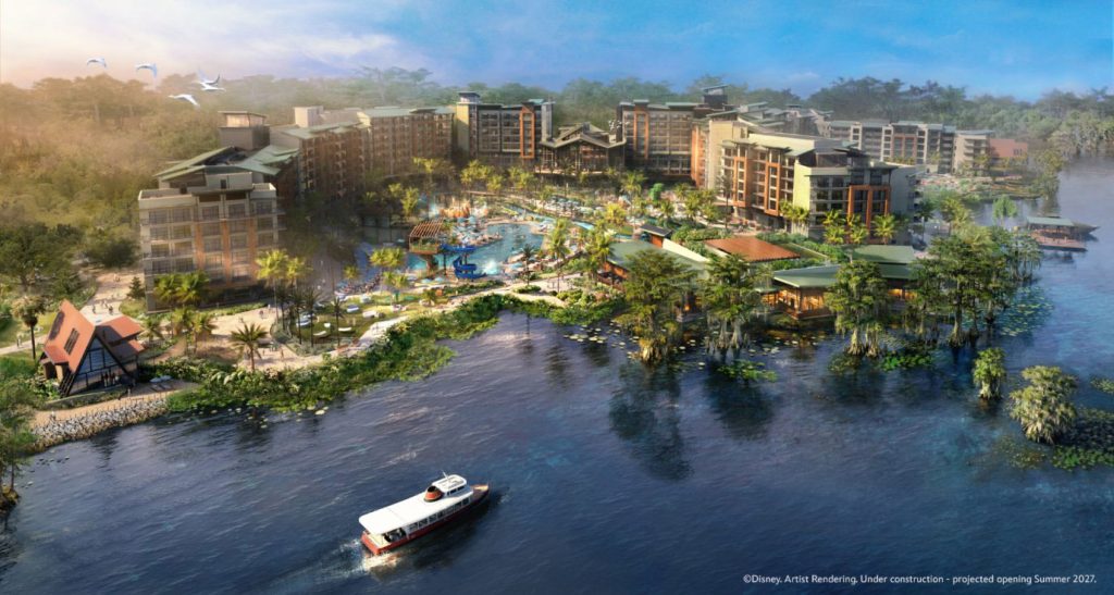 New Look at Disney Lakeshore Lodge Reveals Waterfront Details