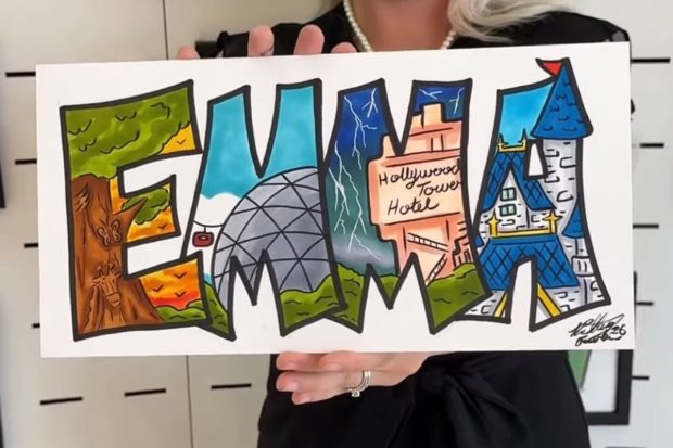 New Personalized Disney Name Art Spotted at Disney Springs