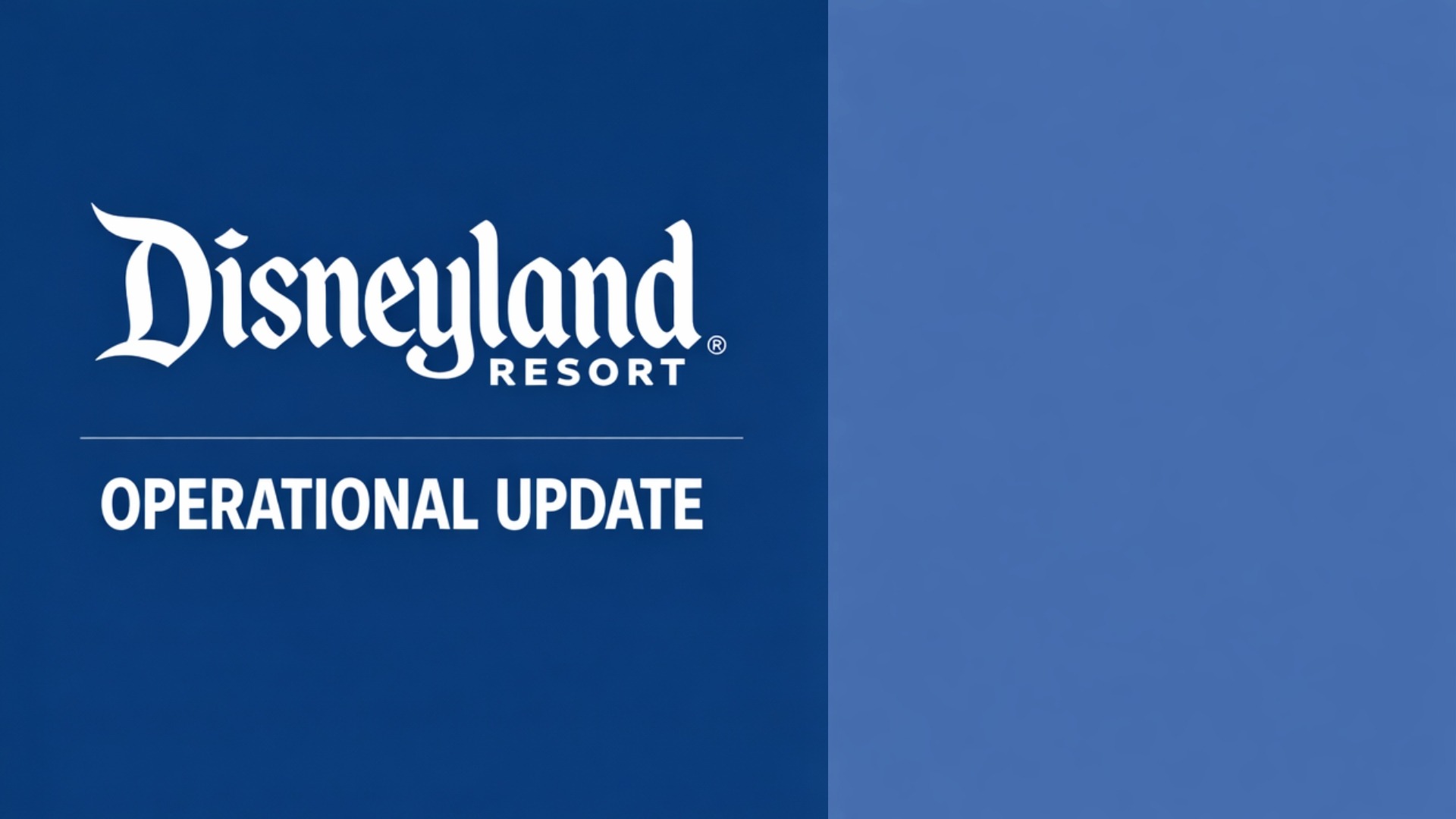 Disneyland Shares Operational Update Regarding Garden Grove Chemical